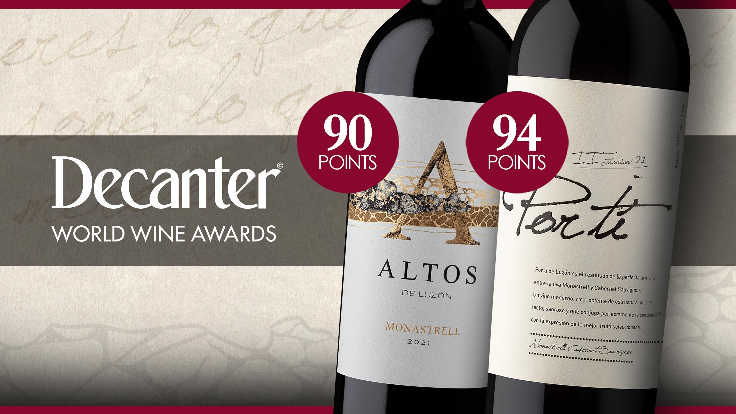 Bodegas Luzón: A new triumph at the Decanter Awards - Bodegas Luzón